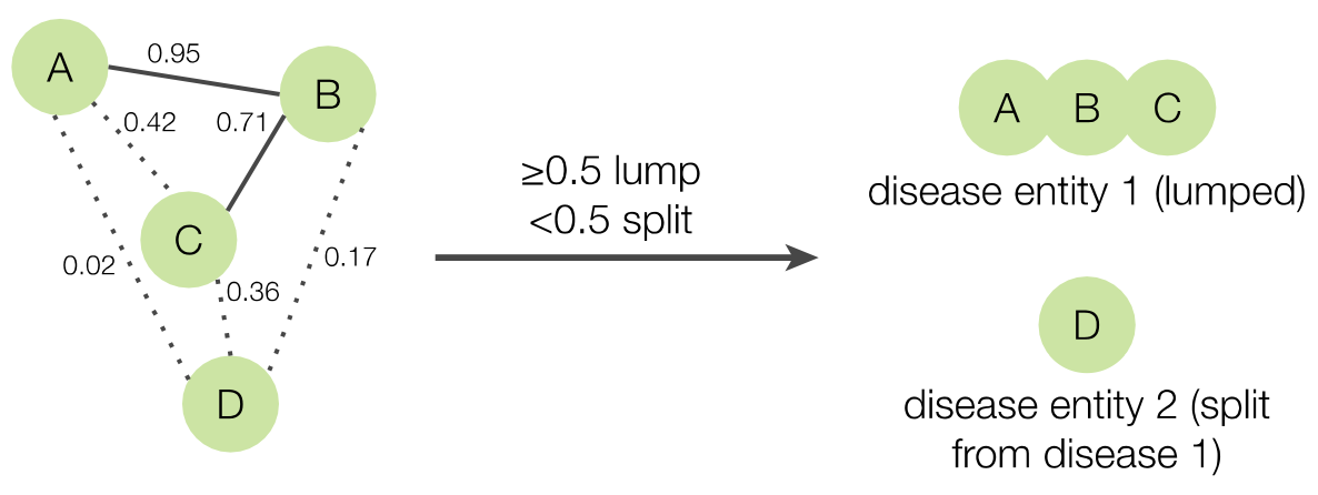A web-based interface for rare disease lumping and splitting ...