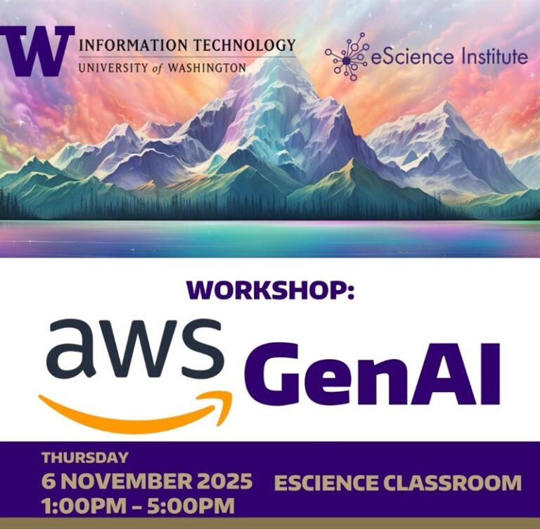 Get hands on with AWS GenAI – eScience Institute